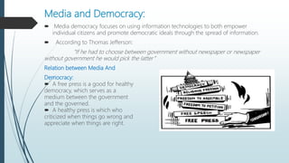 Media and democracy | PPTX
