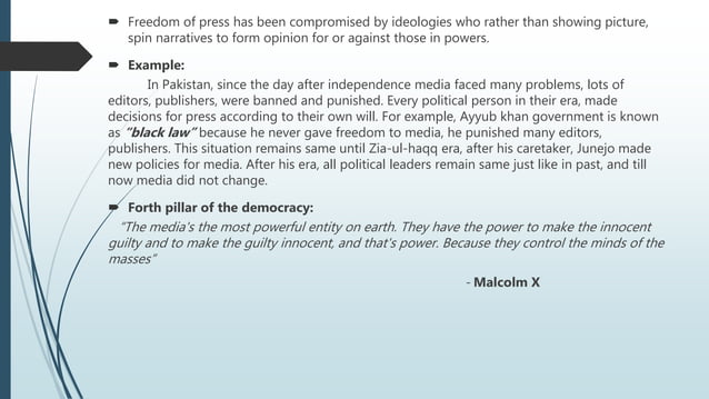 Media and democracy | PPTX | Civic affairs | Politics