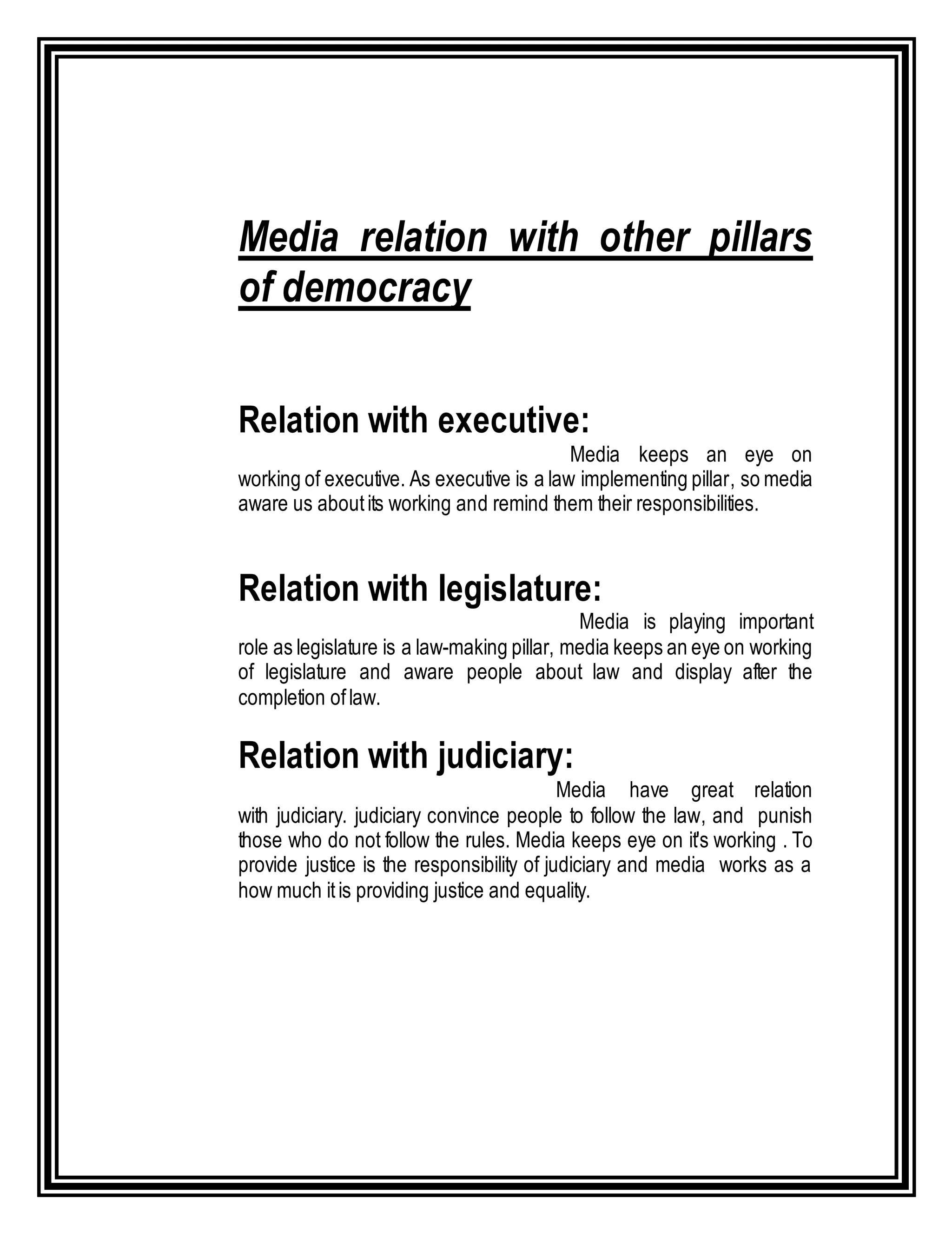 Media and democracy | DOC | Civic affairs | Politics
