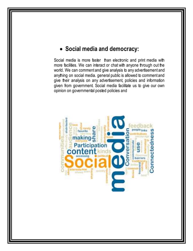 Media and democracy | DOC | Civic affairs | Politics