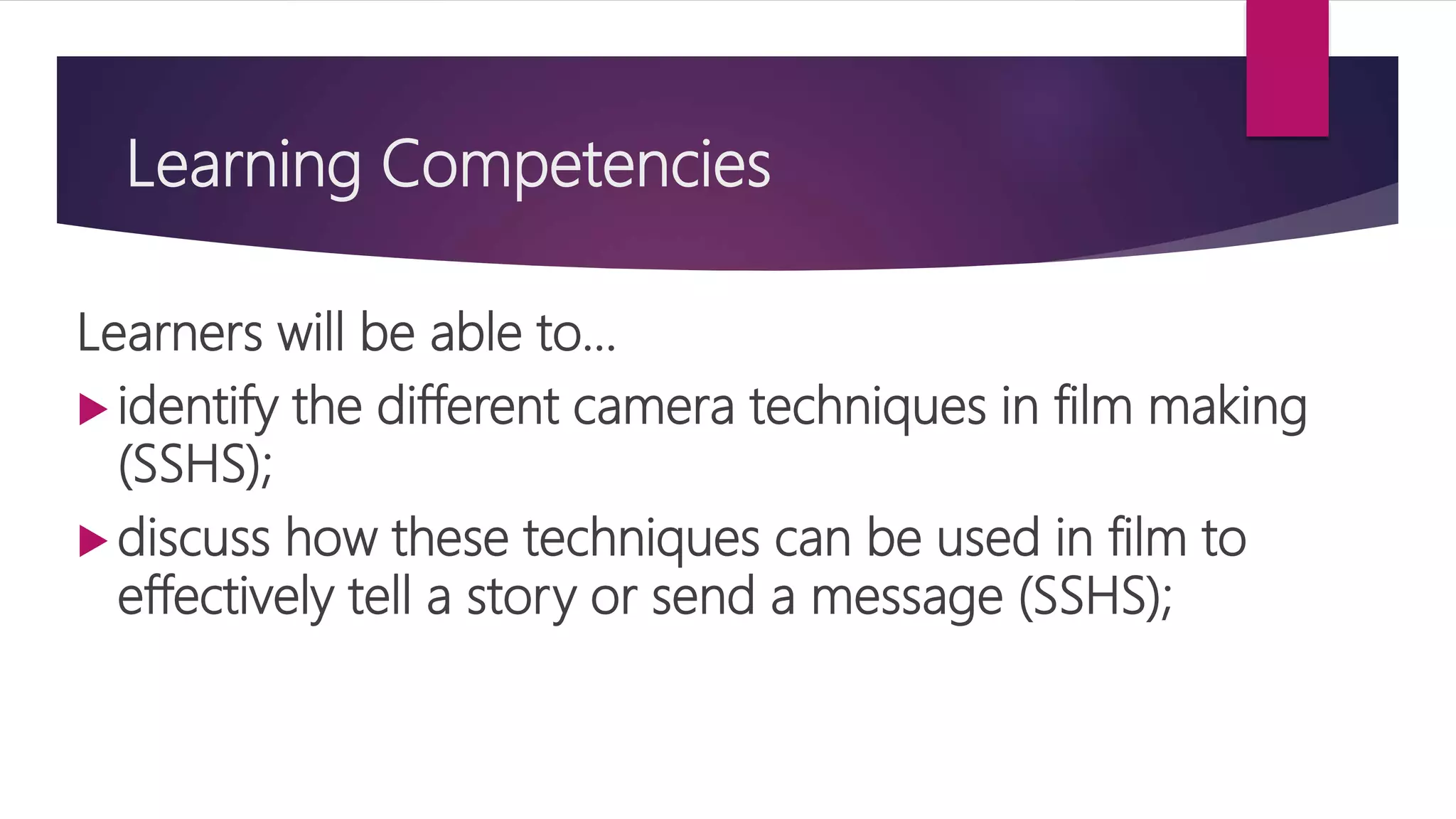 MEDIA AND digital story telling camera techniques treatment and ...