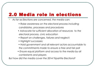 Media and elections | PPT