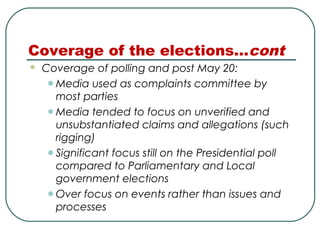 Media and elections | PPT