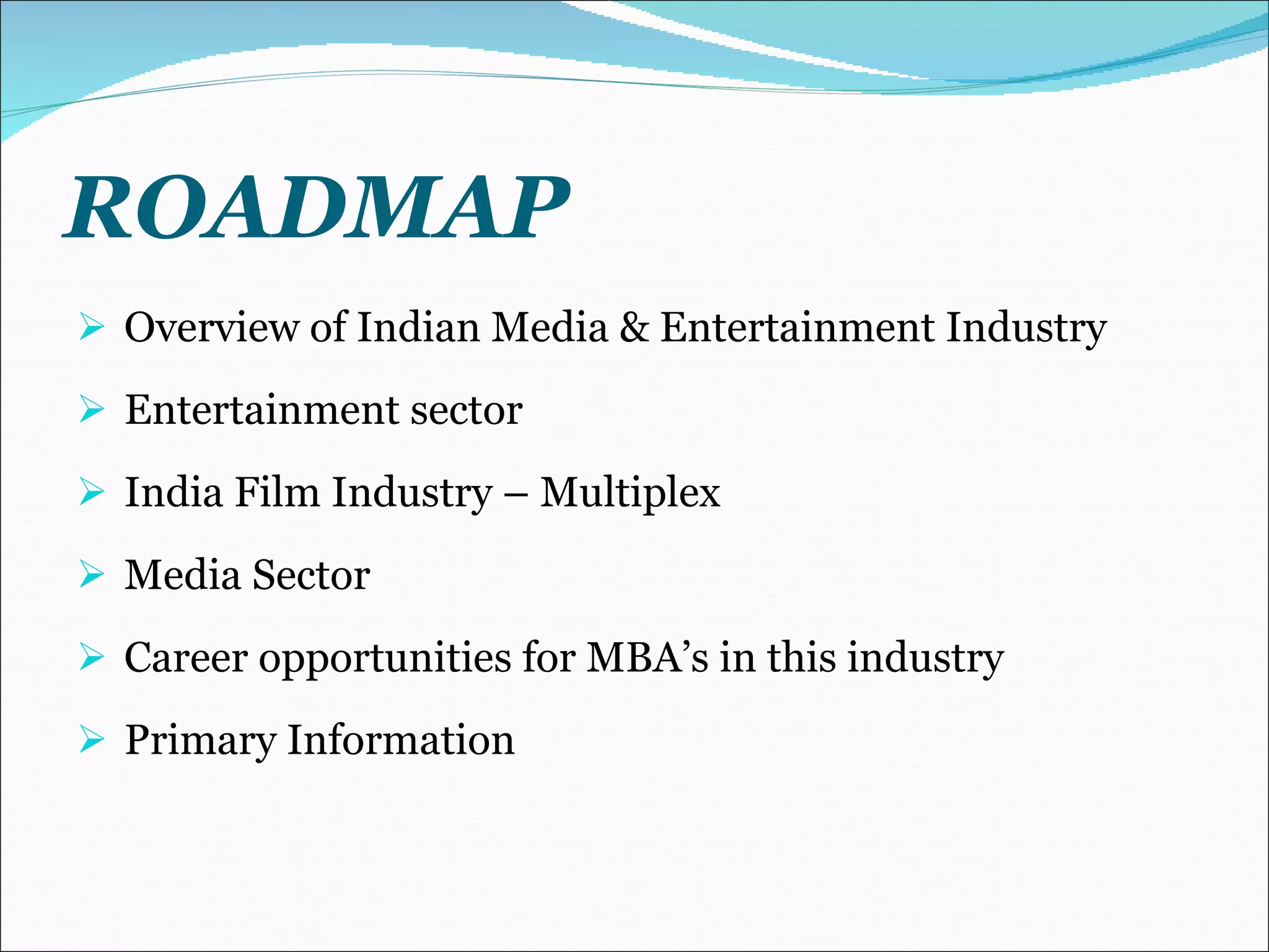 Media And Entertainment Industry | PPT