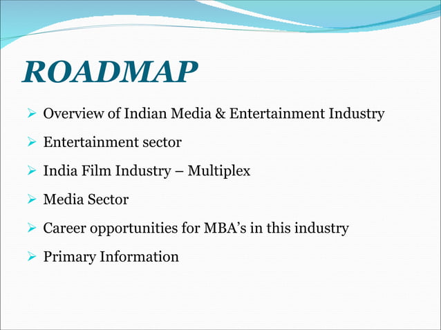 Media And Entertainment Industry | PPT | Television | Entertainment