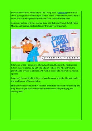 GLORIOUS ACHIEVEMENT FOR MEDIA AND ENTERTAINMENT INDUSTRY | PDF