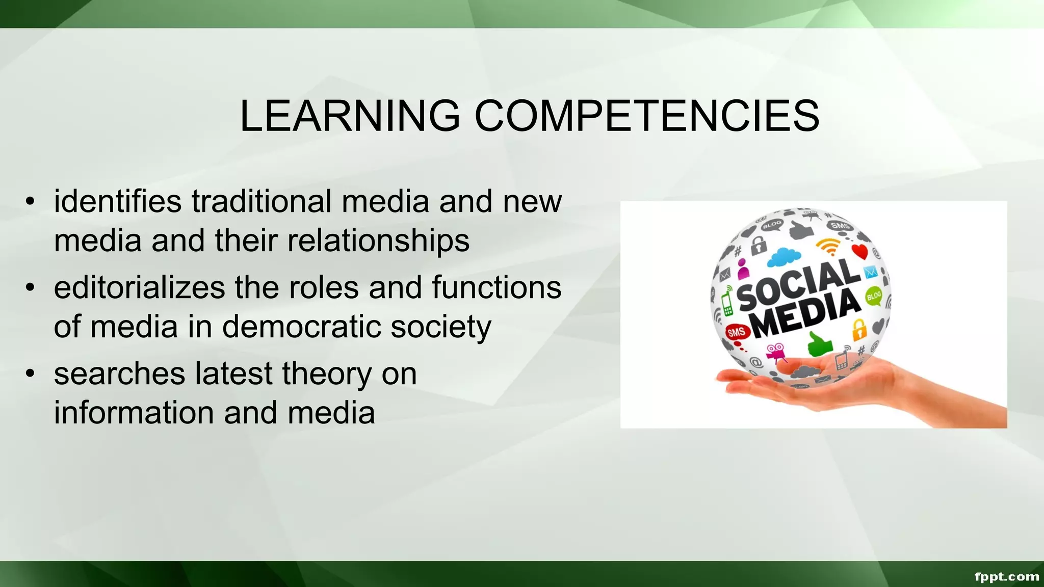 Media and information literacy 2 | Evolution of Media | PDF