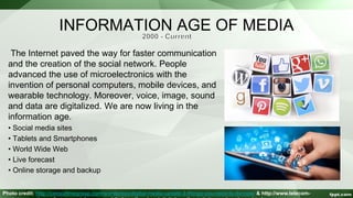 Media and information literacy 2 | Evolution of Media | PDF