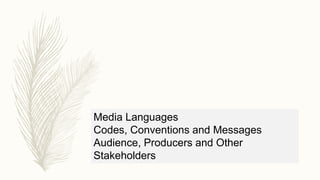 Media and Information Literacy: Media and Information Languages | PPTX