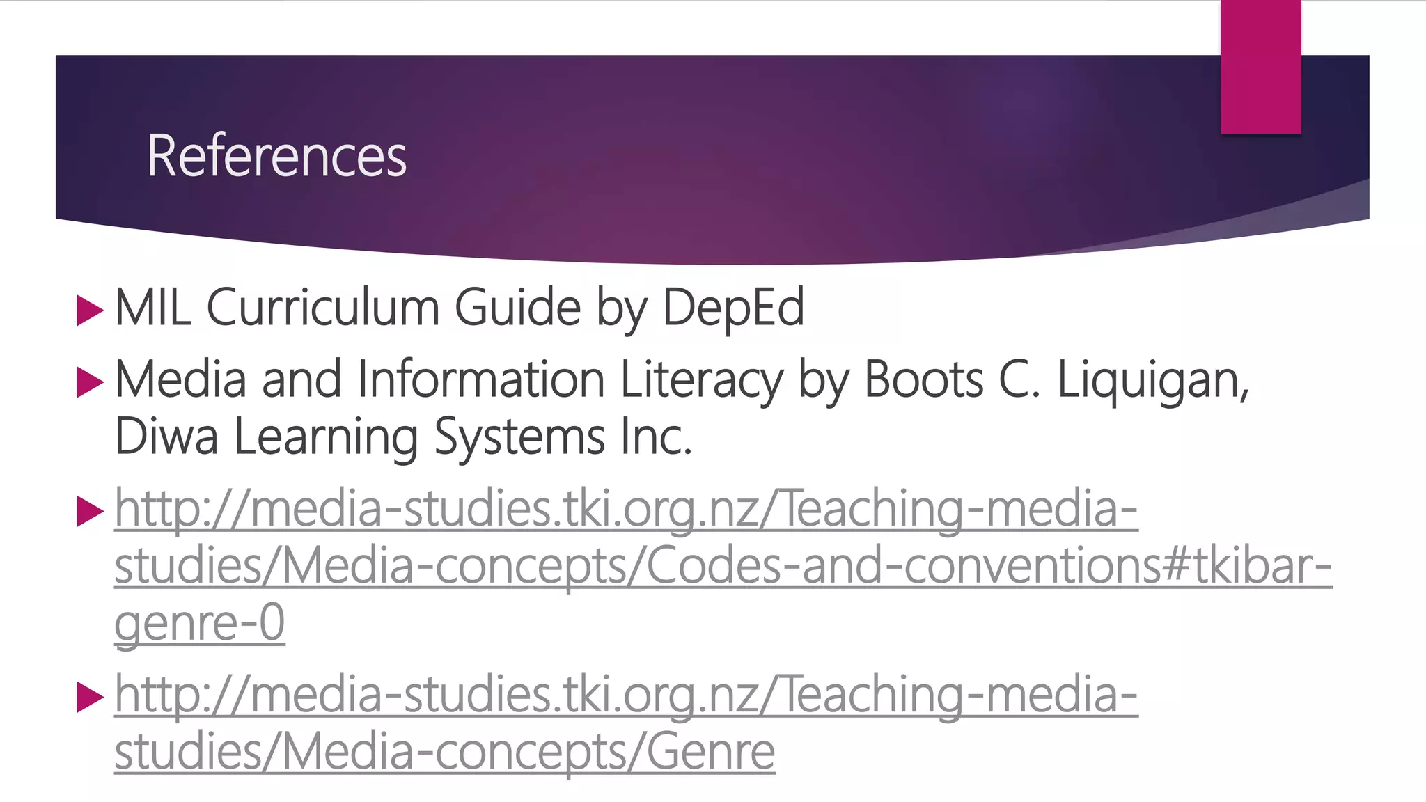 Media and Information Languages (Part 1) • Genre, Codes and Conventions.pdf