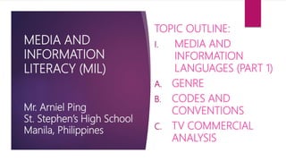 Media and Information Languages (Part 1) • Genre, Codes and Conventions.pdf