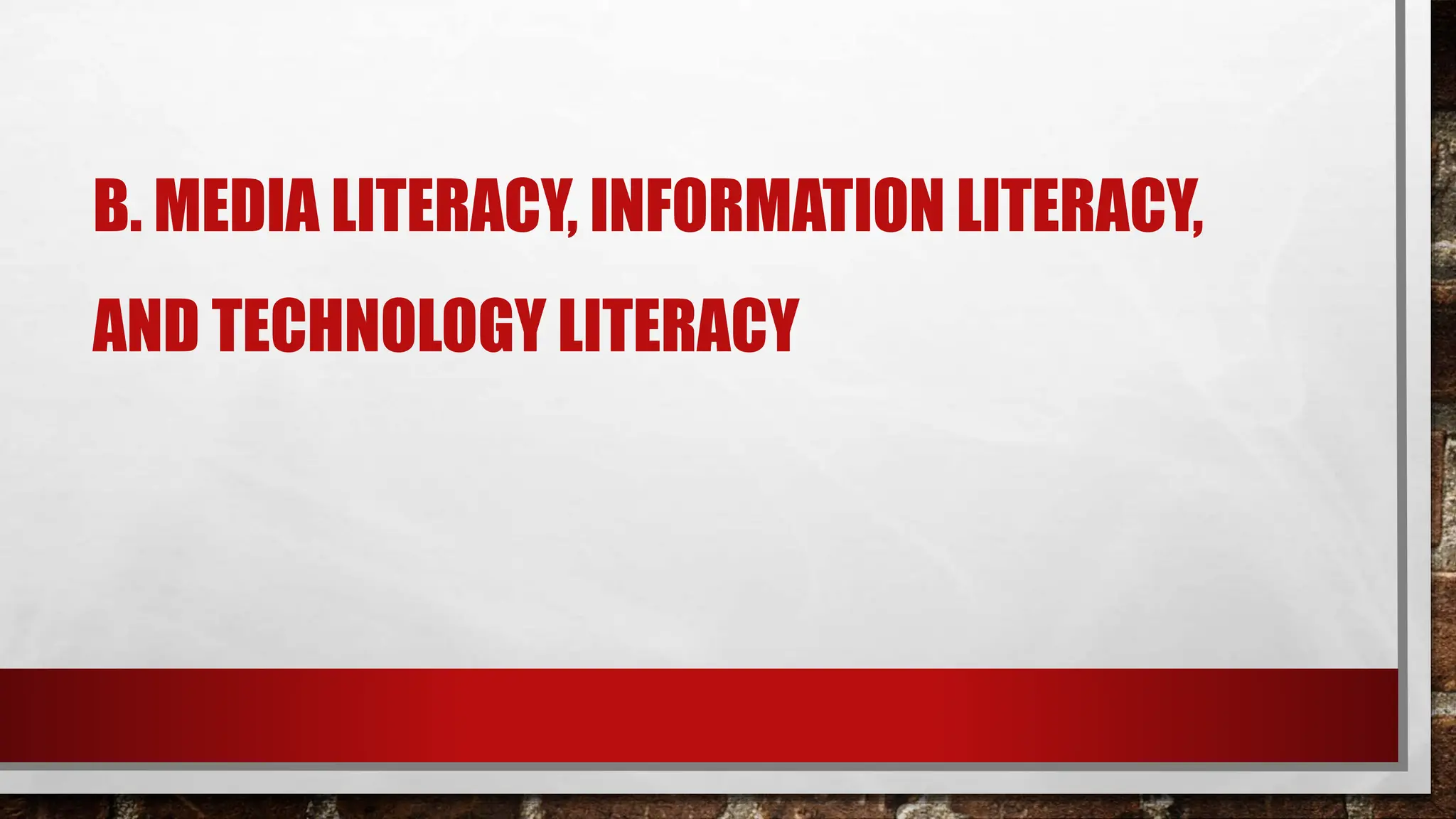 Media and information literacy. Media Literacy, information ...
