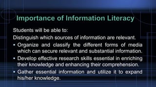 Media and information literacy | PPTX