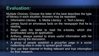 Media and information literacy | PPTX