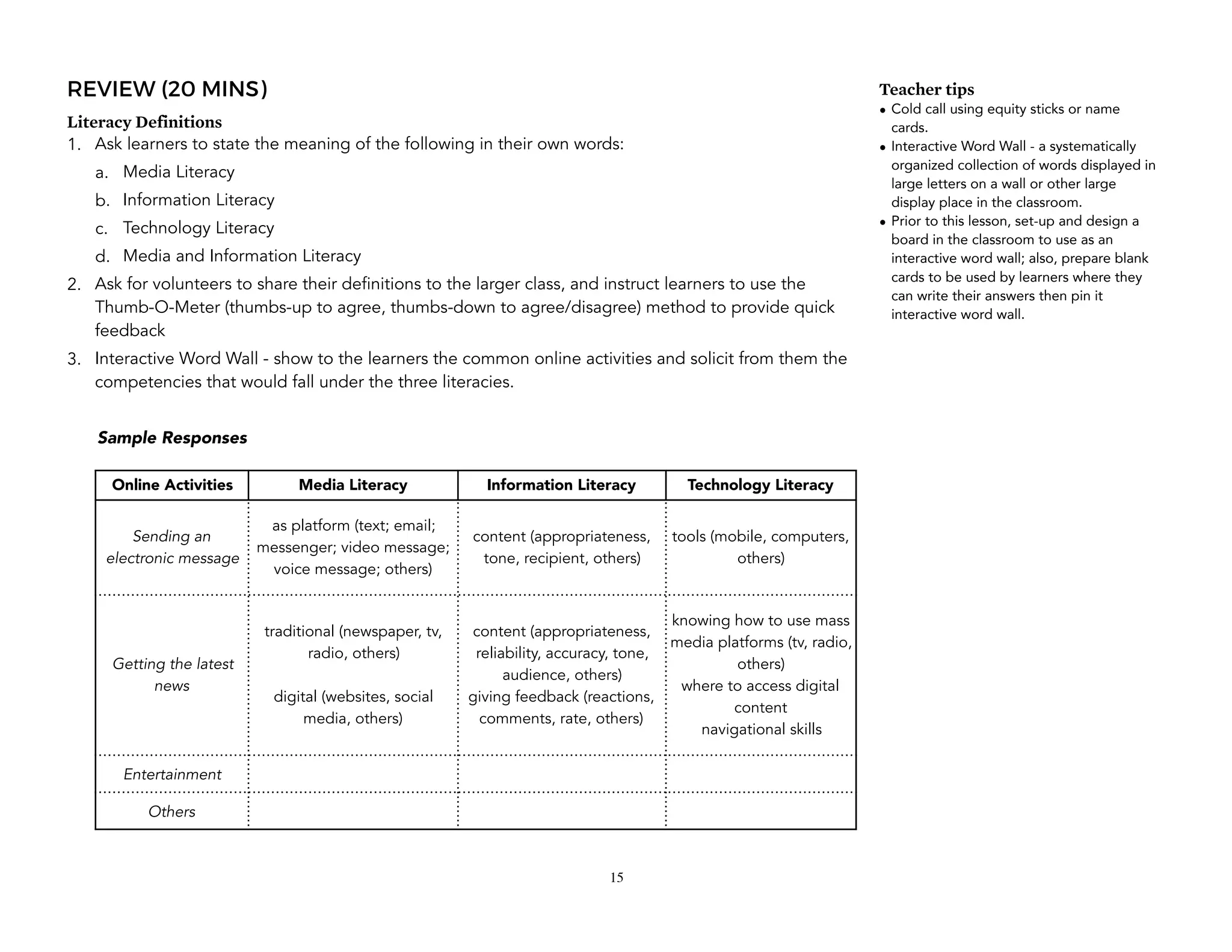 MIL SHS Curriculum Guide for Senior High | PDF