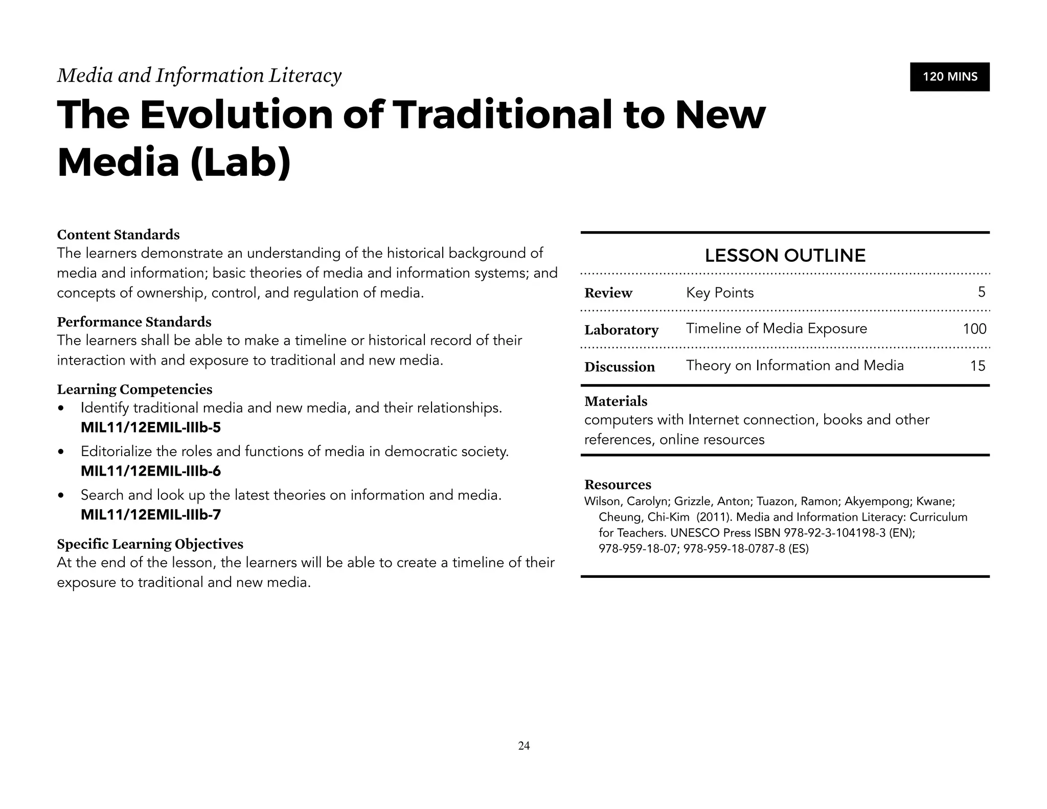MIL SHS Curriculum Guide for Senior High | PDF