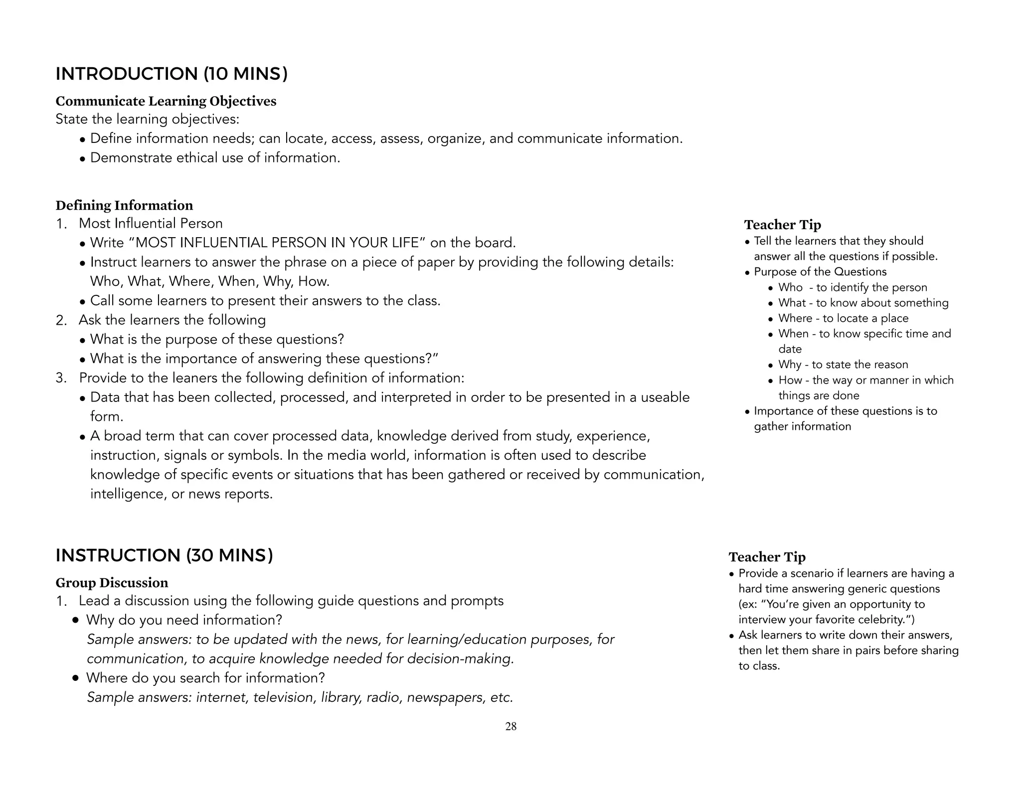MIL SHS Curriculum Guide for Senior High | PDF