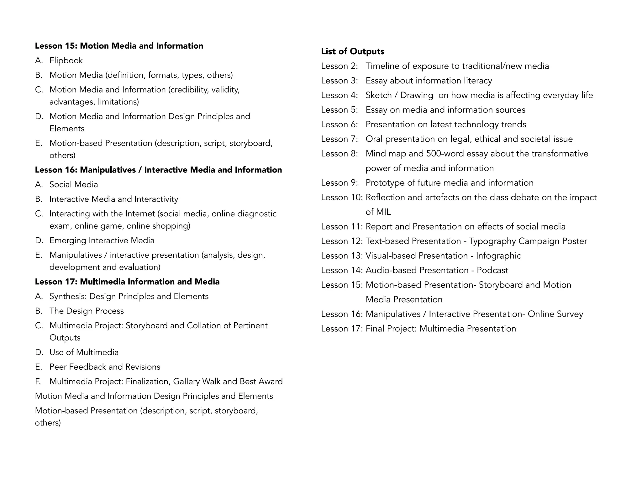 MIL SHS Curriculum Guide for Senior High | PDF