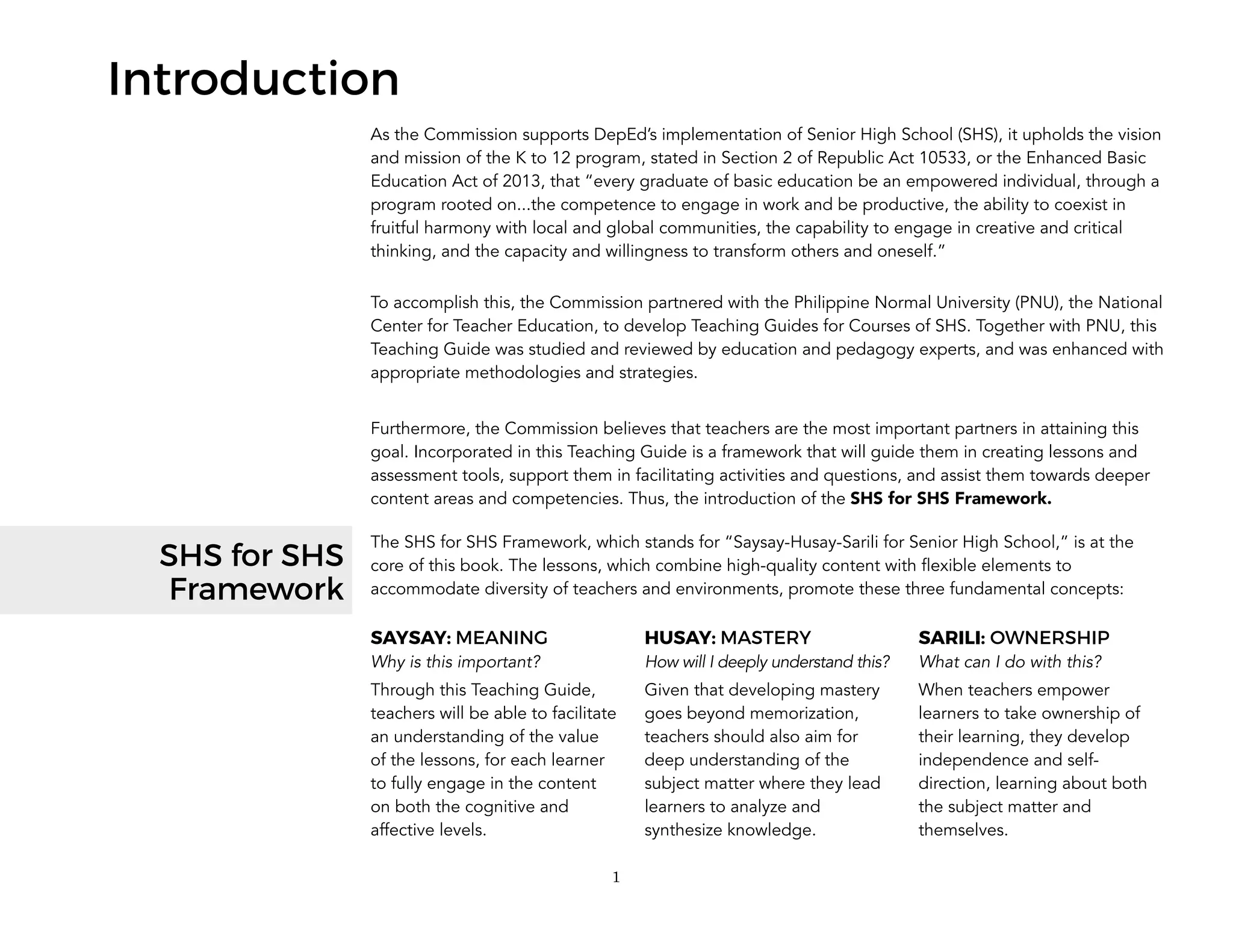 MIL SHS Curriculum Guide for Senior High | PDF