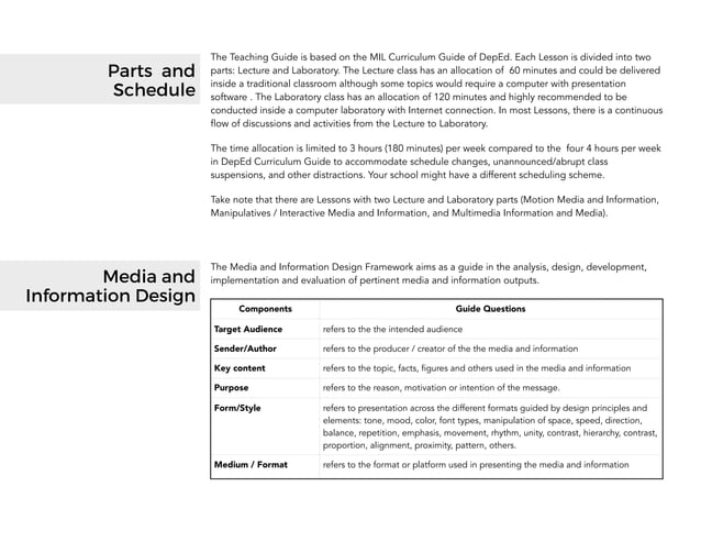 MIL SHS Curriculum Guide for Senior High | PDF