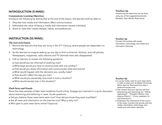MIL SHS Curriculum Guide for Senior High | PDF