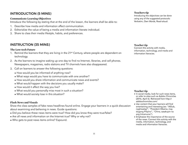 MIL SHS Curriculum Guide for Senior High | PDF
