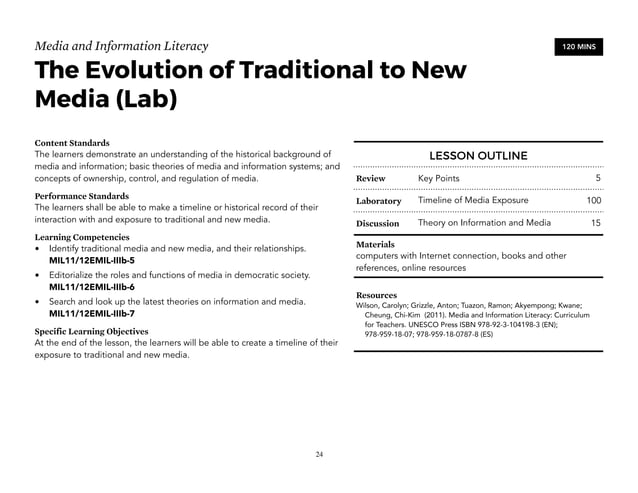 MIL SHS Curriculum Guide for Senior High | PDF