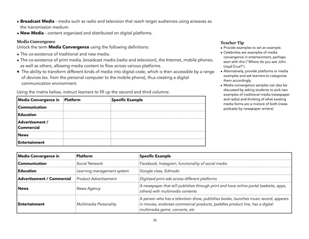 MIL SHS Curriculum Guide for Senior High | PDF
