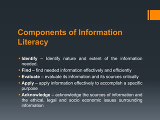 Media and Information Literacy - Identify the components of MIL.pptx