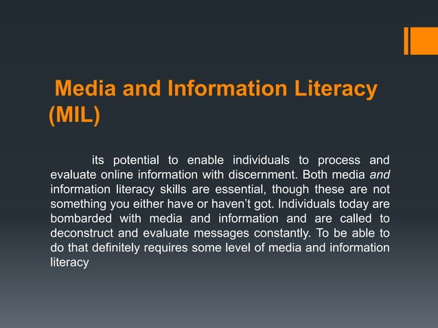 Media and Information Literacy - Identify the components of MIL.pptx
