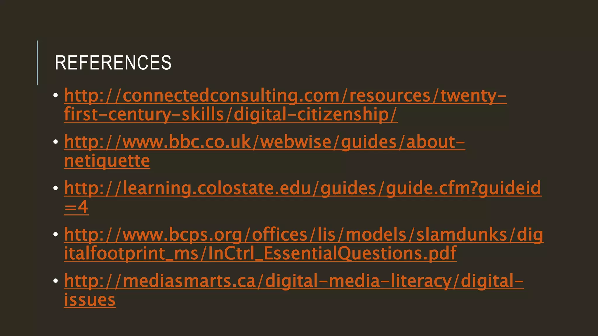 Media and Information Literacy (MIL) - Digital Citizenship, Netiquette ...