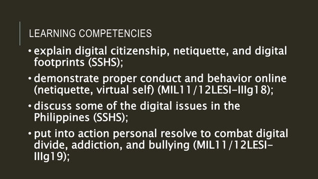Media and Information Literacy (MIL) - Digital Citizenship, Netiquette ...