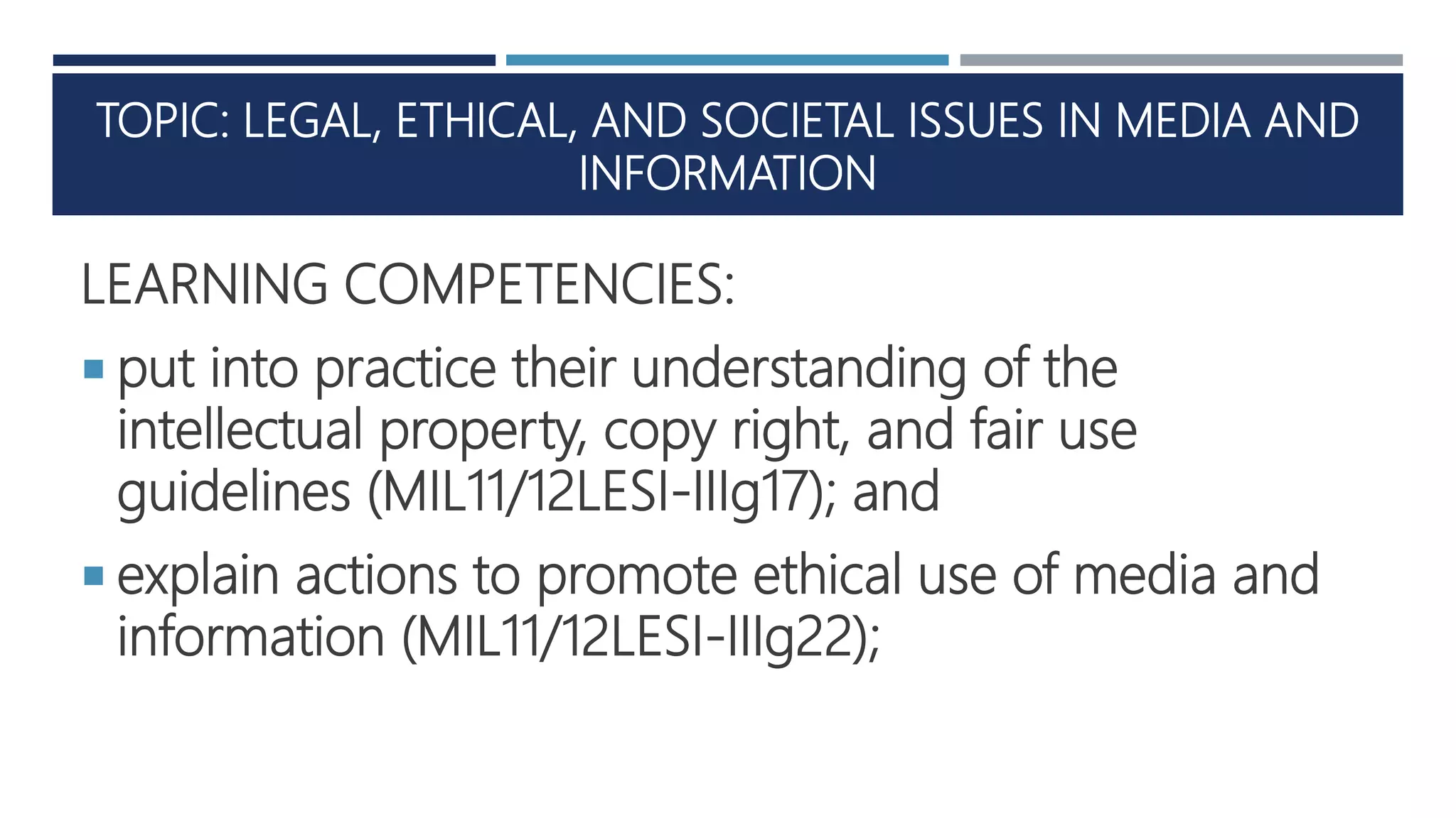 Media and Information Literacy (MIL) - Intellectual Property, Fair Use ...