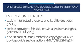 Media and Information Literacy (MIL) - Intellectual Property, Fair Use ...