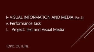 Media and Information Literacy (MIL)- Visual Information and Media ...