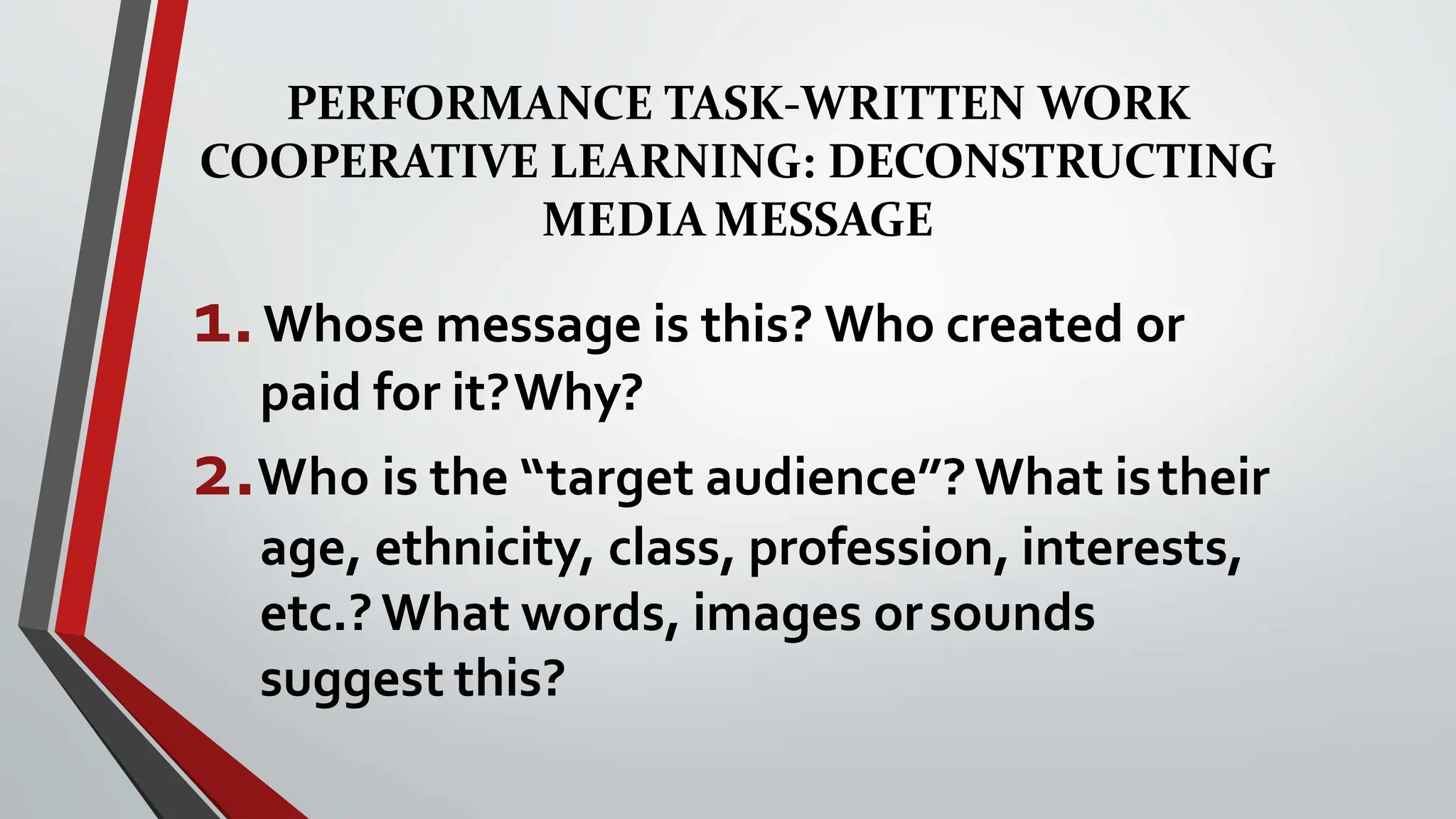 Media and Information Literacy (MIL) 4. Types of Media (Part 3)- Performance Task ...