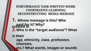 Media and Information Literacy (MIL) 4. Types of Media (Part 3 ...