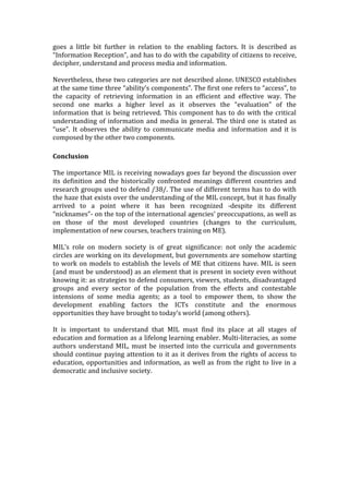 Media and information literacy (mil), contextual approach to a still ...