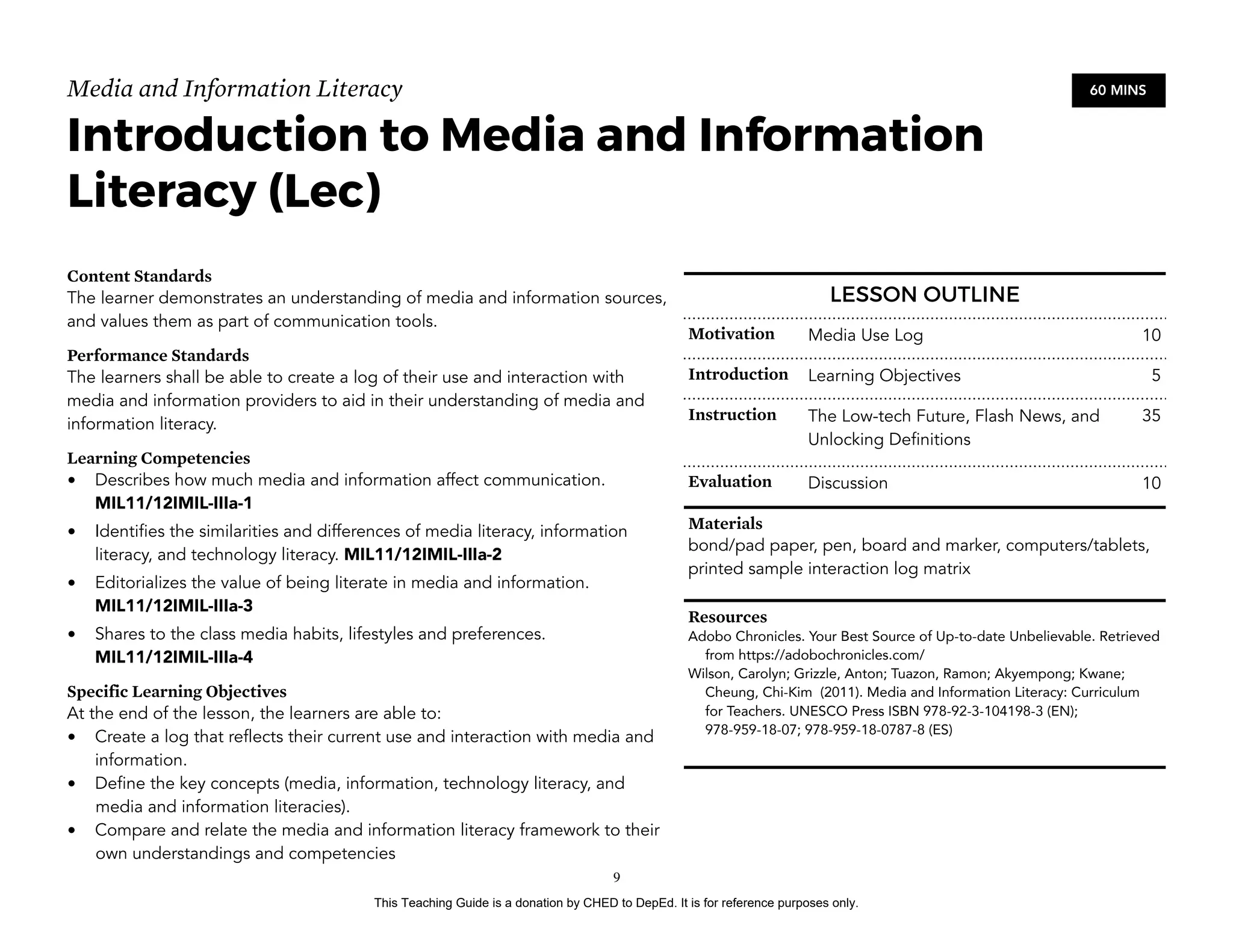 Media and Information Literacy Teaching Guide | PDF | Professional ...