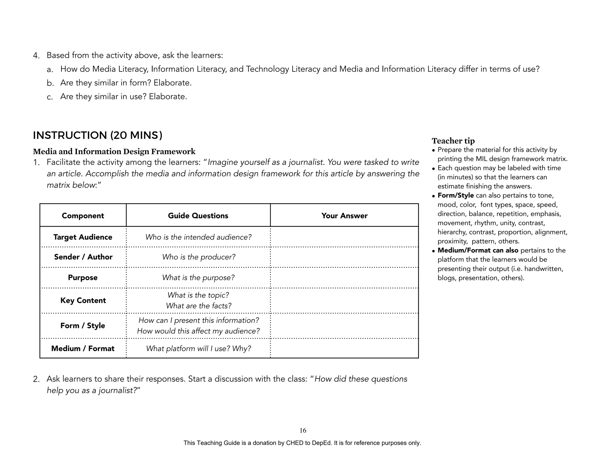 Media and Information Literacy Teaching Guide | PDF | Professional ...