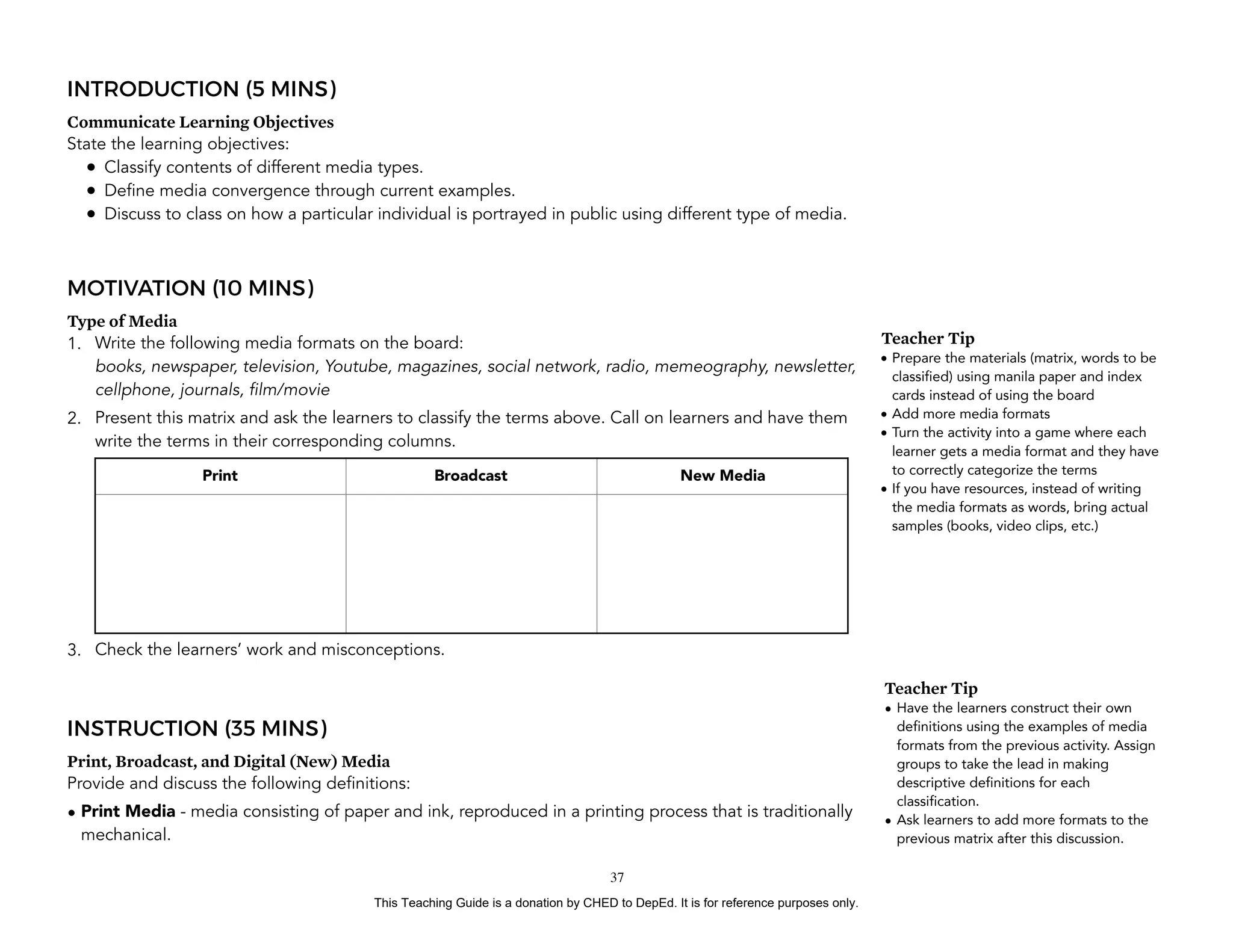 Media and Information Literacy Teaching Guide | PDF | Professional ...