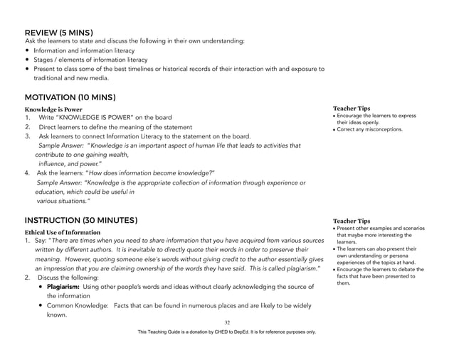 Media and Information Literacy Teaching Guide | PDF | Professional ...