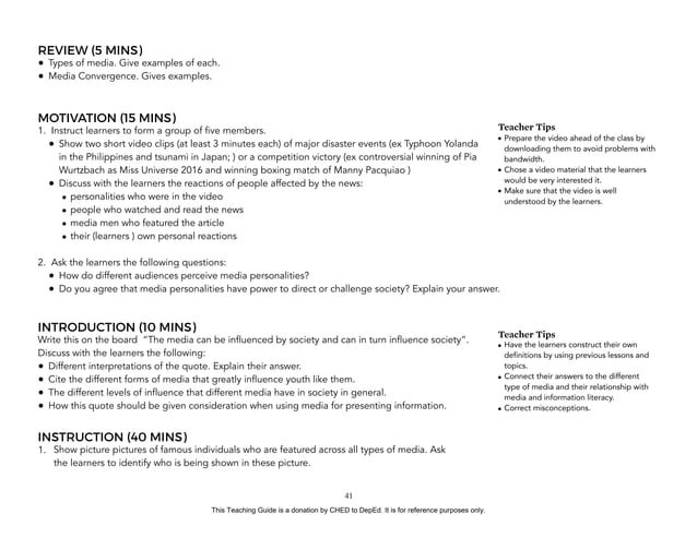 Media and Information Literacy Teaching Guide | PDF | Professional ...