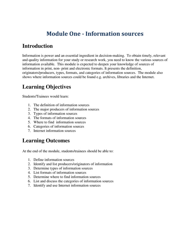 Media and information sources | PDF | Internet for Beginners | Internet