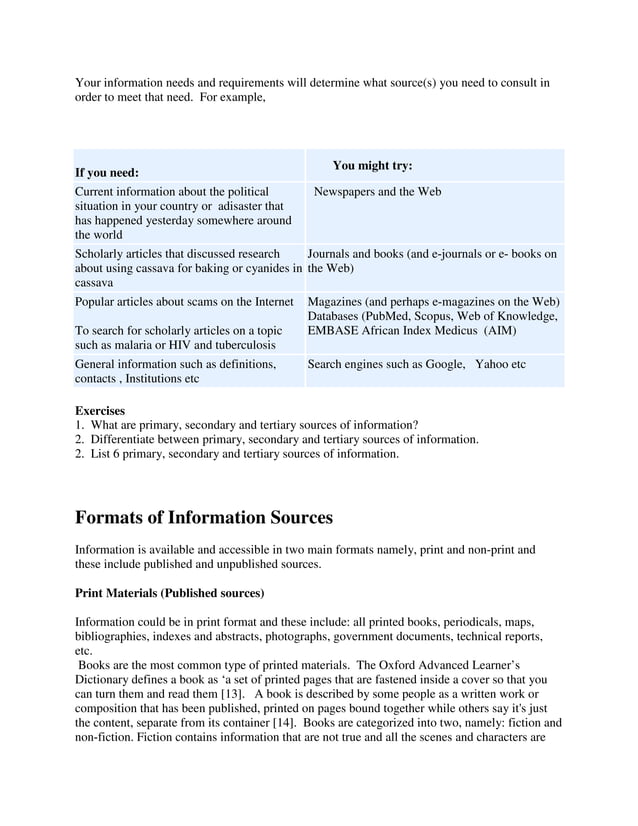 Media and information sources | PDF | Internet for Beginners | Internet