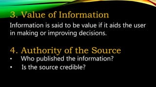 Media and Information Sources | PPTX