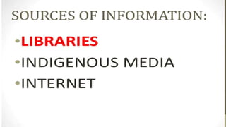 Media and information sources | PPT