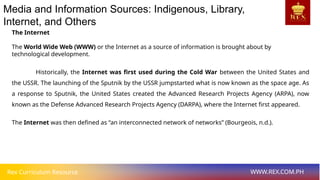 Media+and+Information+Sources-+Indigenous,+Library,+Internet,+and ...