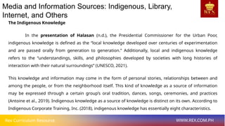 Media+and+Information+Sources-+Indigenous,+Library,+Internet,+and ...