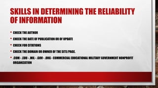 Media and Information Sources | PPTX
